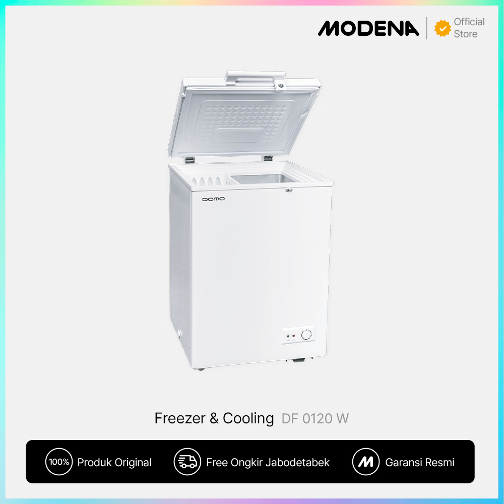 Jual DOMO Chest Freezer - DF 0120 (116 Liter) | Shopee Indonesia