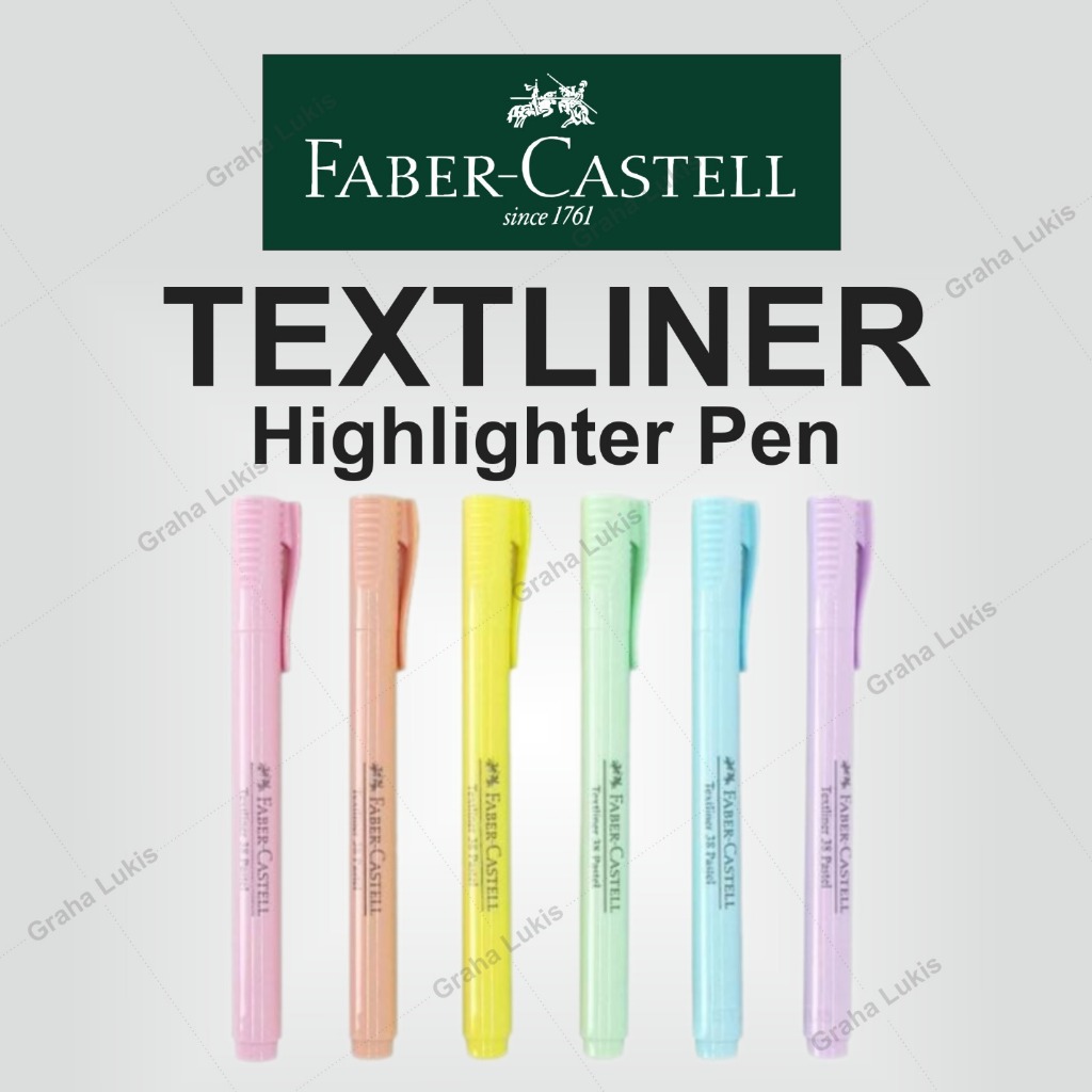 Jual Faber Castell Highlighter Pen - Textliner - Warna Pastel | Shopee ...