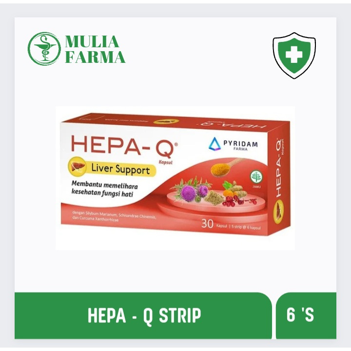 Jual HEPA- Q LIVER SUPPORT PERSTRIP 6 KAPSUL | Shopee Indonesia