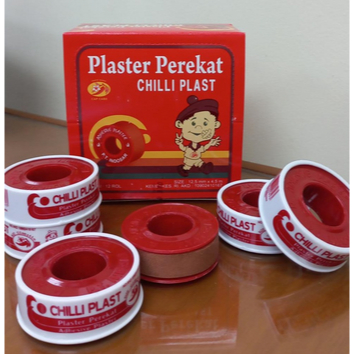 Jual (1 BOX) CHILLI CHILI PLAST | PLASTER PEREKAT ROLL (BOX ISI 12 ROLL ...