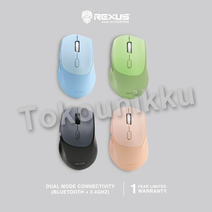 Jual Rexus Mouse Office Wireless Bluetooth QB300 dual mode | Shopee ...
