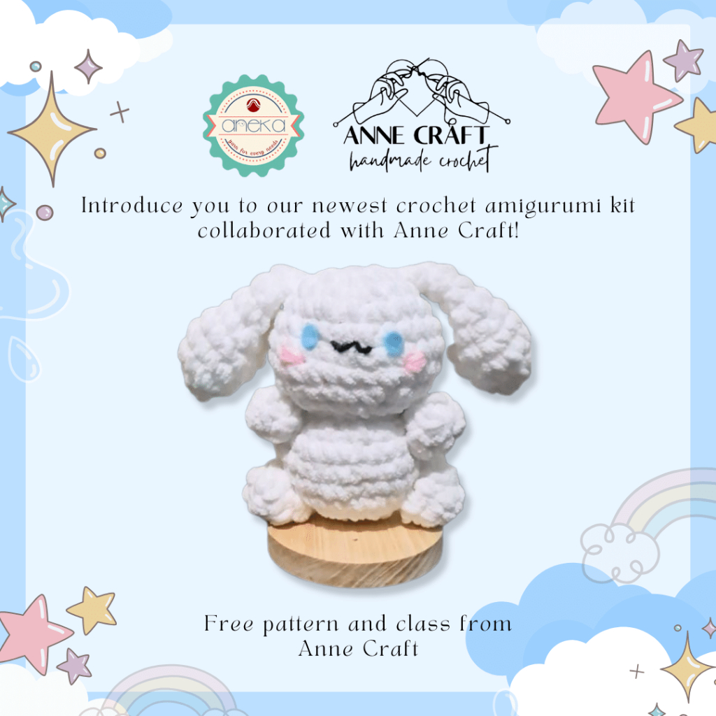 Jual Aneka Benang x Anne Craft - DIY Amigurumi Cinnamoroll KIT (HANYA ...