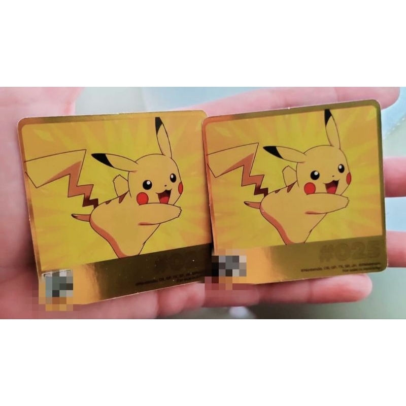 Jual GOLD Pikachu Card Pokemon OREO | Shopee Indonesia