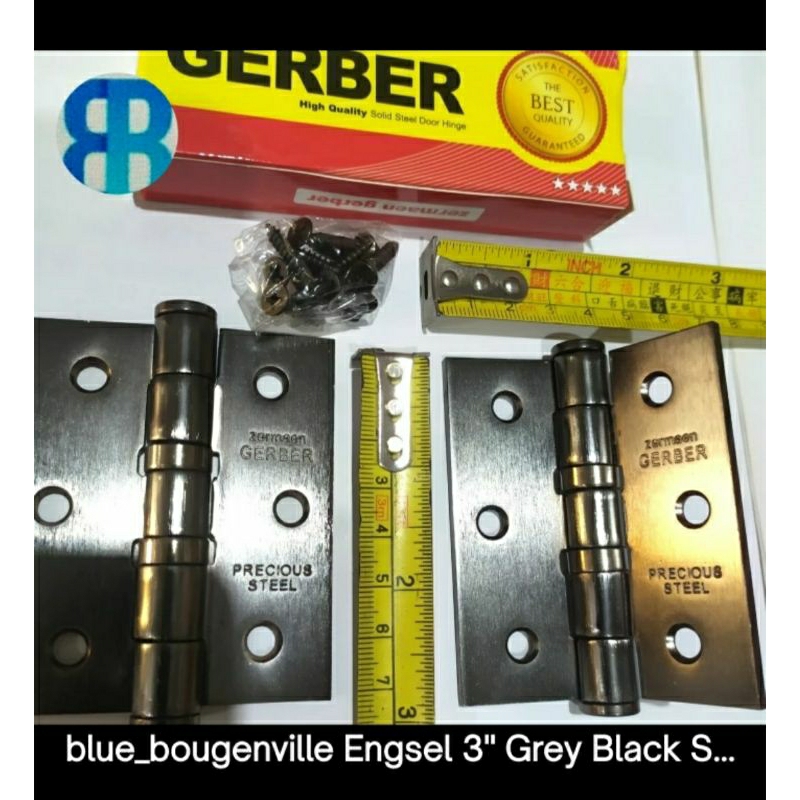 Jual Engsel Jendela 3inch Grey Black Steel Gerber window Hinge | Shopee ...