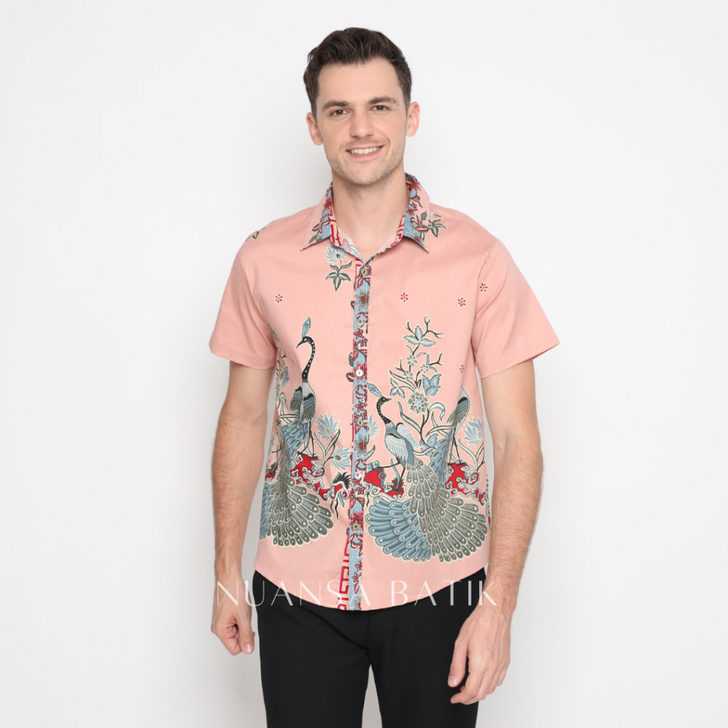 Jual Nuansa Batik Hem Batik Pria Lengan Pendek Bahan Katun Stretch ...