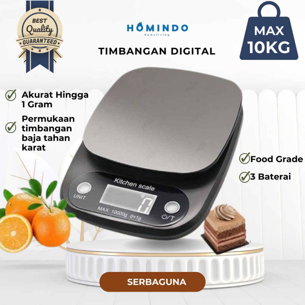 Jual Timbangan Dapur Digital 10Kg / Timbangan Kue Digital Dapur Premium / Mini Kitchen Scale ...