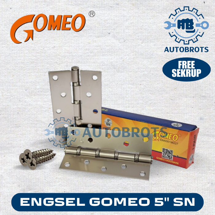 Jual GOMEO Engsel Pintu Jendela Plat 5 inch - 1 pair isi 2 pcs (5 ...