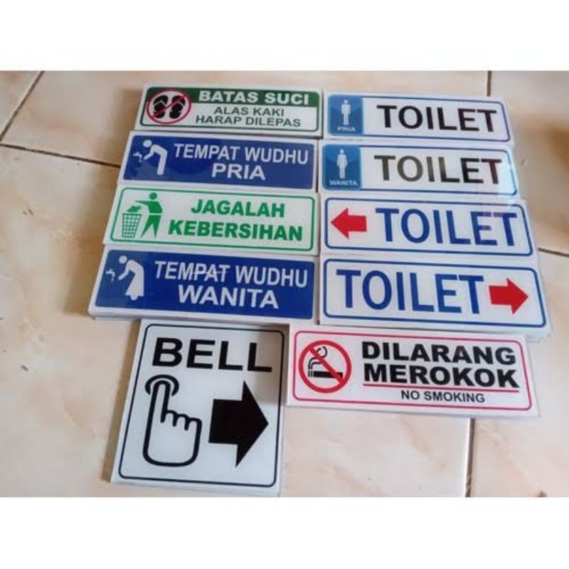 Jual PAPAN TANDA AKRILIK SINGBOARD AKRILIK CUSTOM | Shopee Indonesia