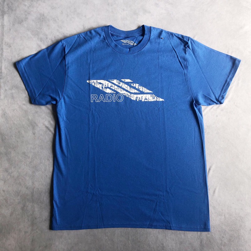 Jual Tshirt Ali Radio - Font Logo ( Blue ) | Shopee Indonesia