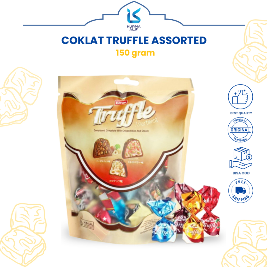 Jual Coklat Arab Truffle 150 gram Coklat Turki Elvan Trufle Oleh Oleh ...