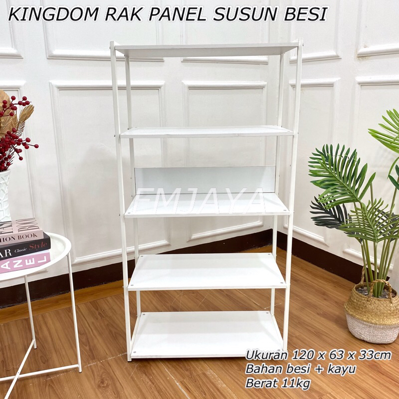 Jual KINGDOM RAK PANEL SUSUN BESI || RAK SERBAGUNA KAYU PARTIKEL || RAK ...
