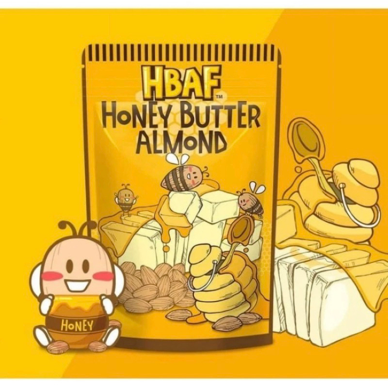 Jual HBAF Honey Butter Almond Big Pack 120g | Shopee Indonesia