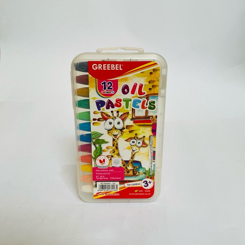Jual GREEBEL Crayon Oil pastels 12 Warna (1 Pcs) | Shopee Indonesia