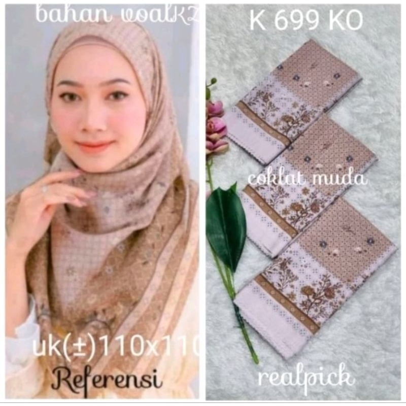 Jual HIJAB SEGI EMPAT VOAL MOTIF BUNGA KECIL COKSU LIS PUTIH | Shopee Indonesia