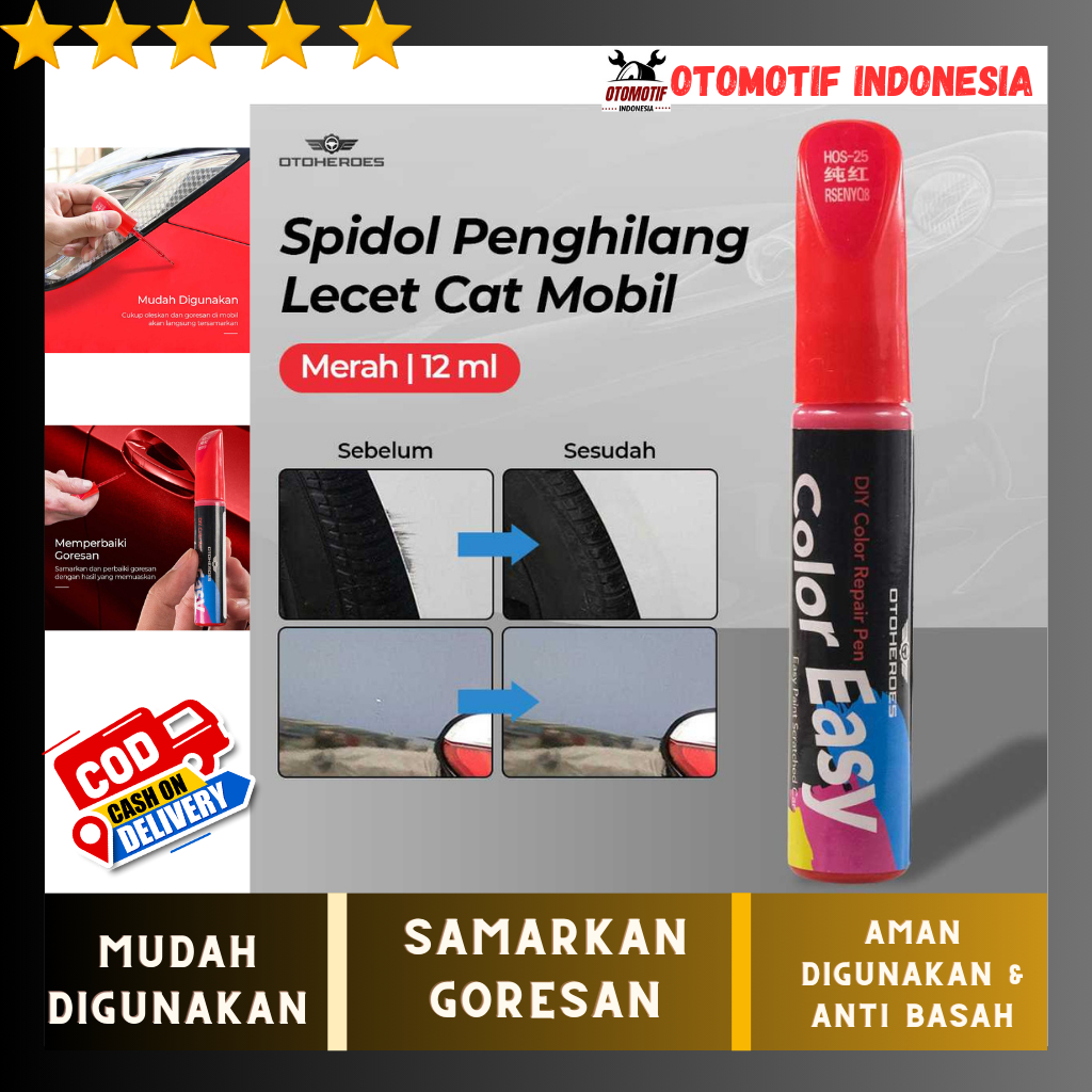 Jual Spidol Ajaib Color Easy Cat Spidol Penghilang Baret Lecet Gores ...
