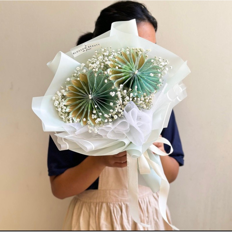 Jual Cutee money bouquet buket bucket bunga uang 20 lembar segar fresh ...