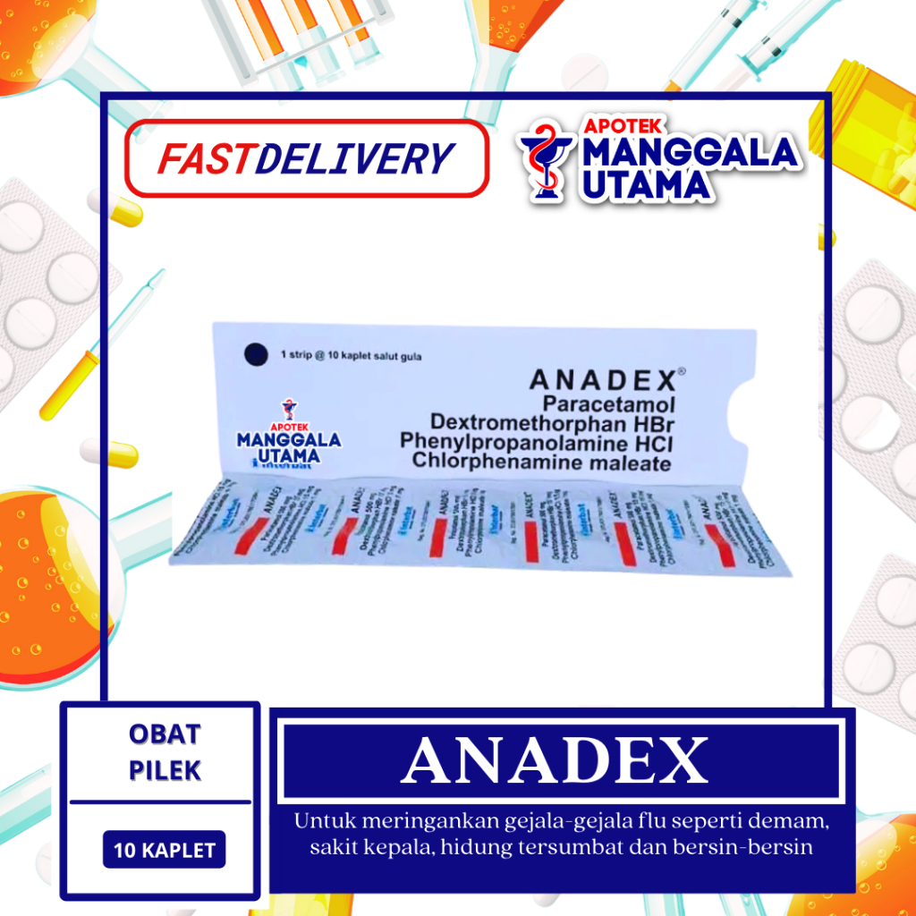 Jual ANADEX KAPLET PER STRIP ISI 10 KAPLET | Shopee Indonesia