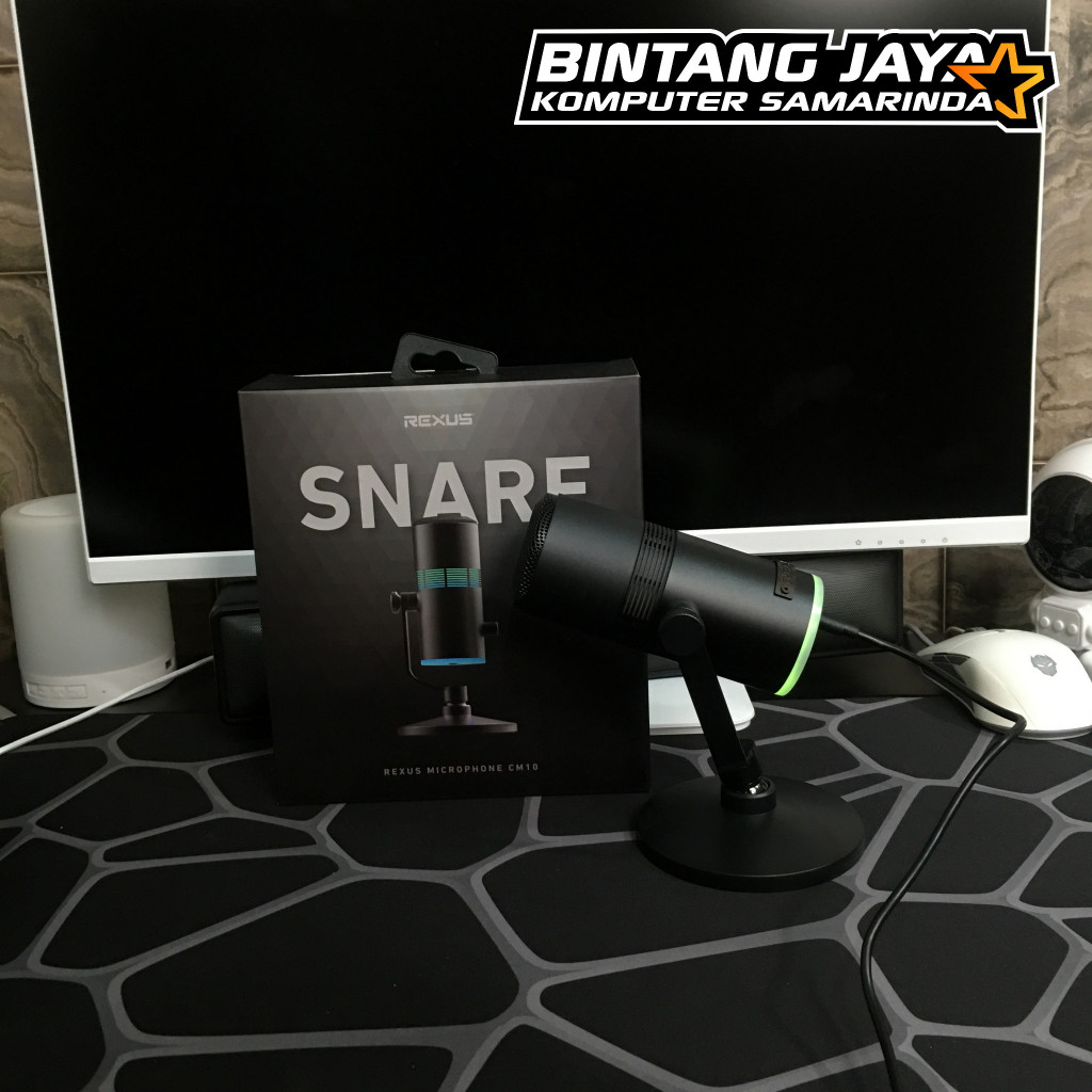 Jual Microphone Condenser Wired RGB LED Rexus CM10 SNARE | Shopee Indonesia