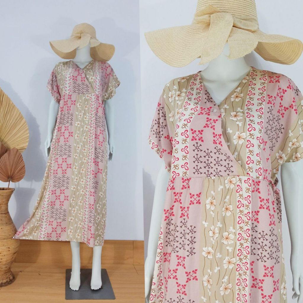 Jual Daster Kimono JUMBO LD140 & LD120 Bahan Rayon Premium / Daster ...