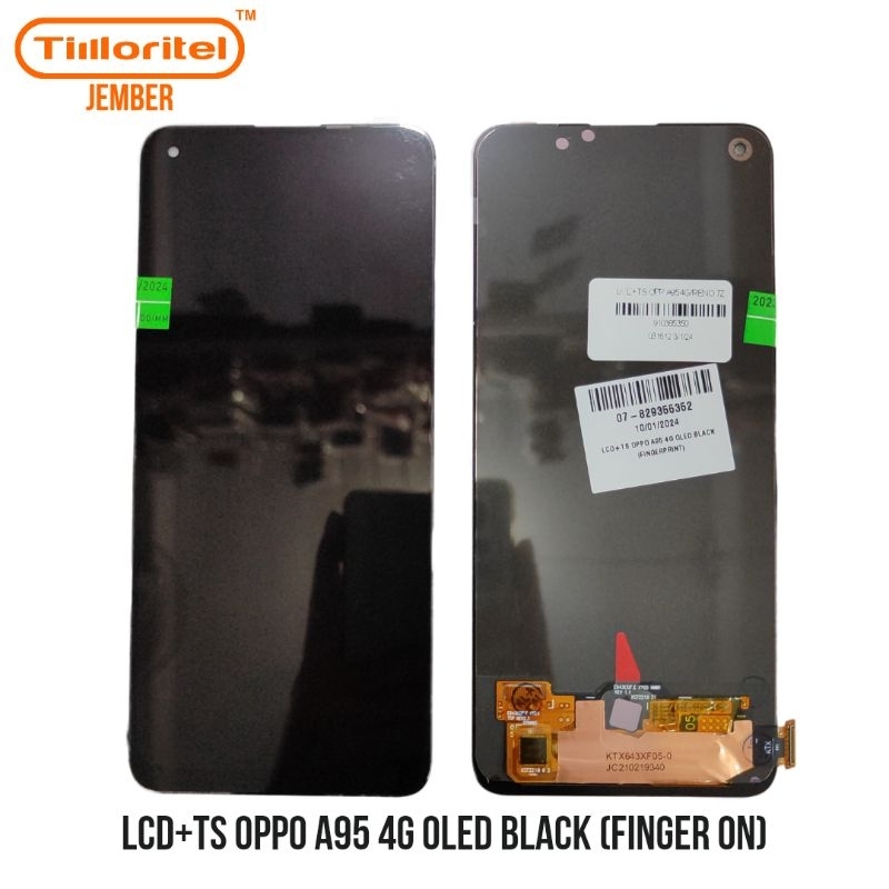 Jual LCD+TS OPPO A95 4G OLED BLACK (FINGER ON) | Shopee Indonesia