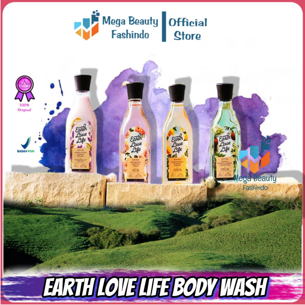 Jual Earth Love Life Sabun Mandi Cair Body Wash Series 250ml | Shopee ...