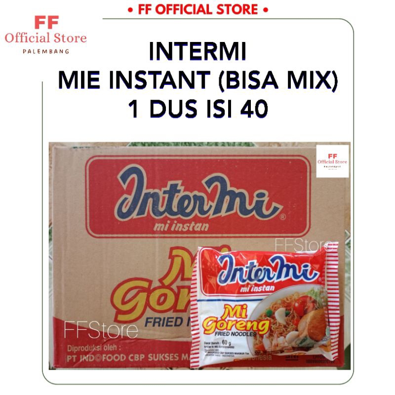 Jual INTERMI Mie Goreng Mie Instant Per Dus isi 40 Bks | Shopee Indonesia