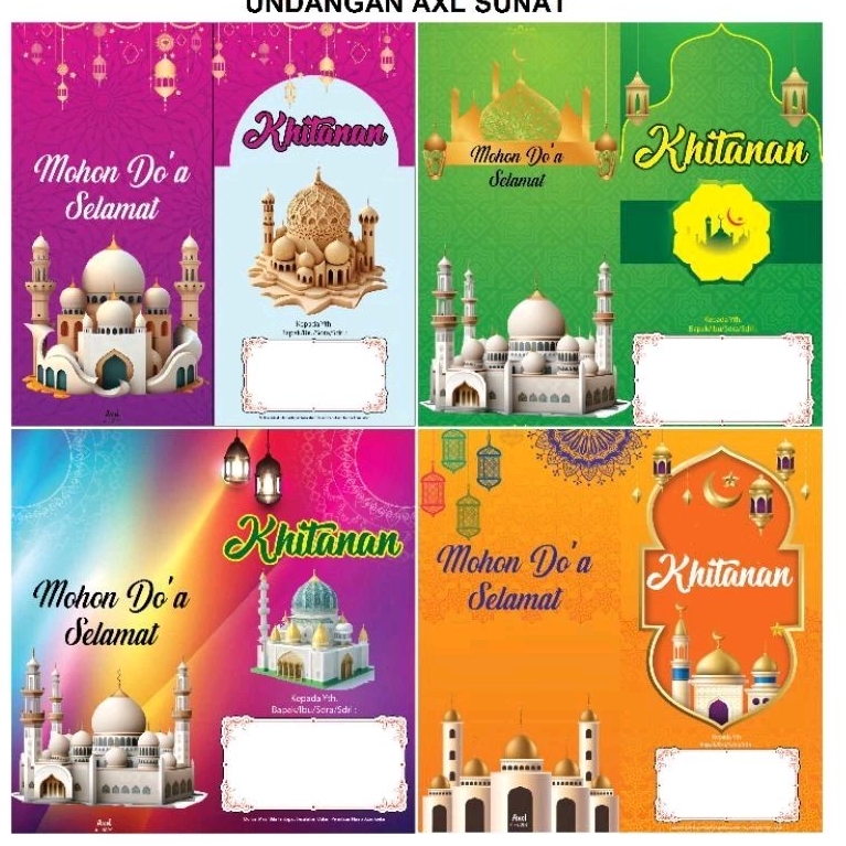 Jual undangan/sunat/ | Shopee Indonesia