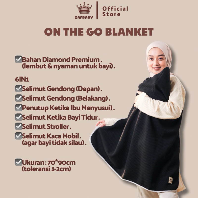 Jual Zafbaby On The Go Blanket Selimut Bayi Texture Diamond Series ...