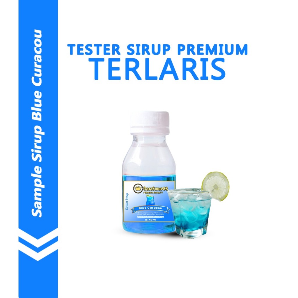 Jual Sample Sirup Premium Rasa Blue Curacao Tester Minuman Sirop ...