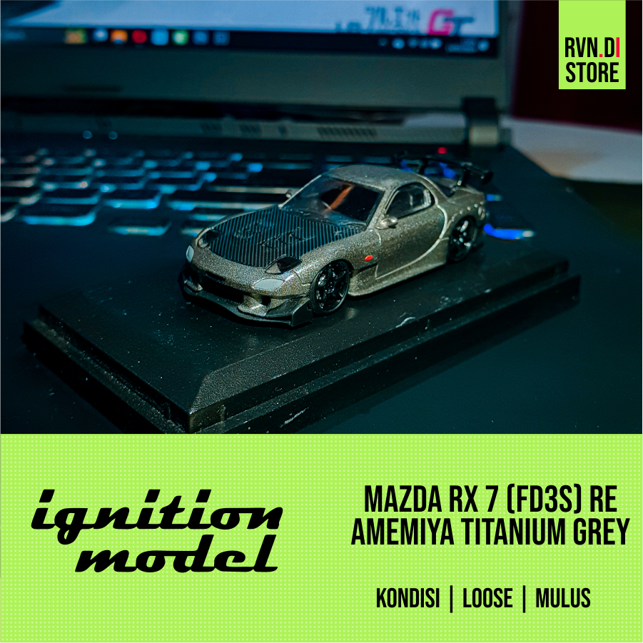 Jual Mazda RX 7 FD3S RE Amemiya Titanium Grey Ignition Model | Shopee Indonesia