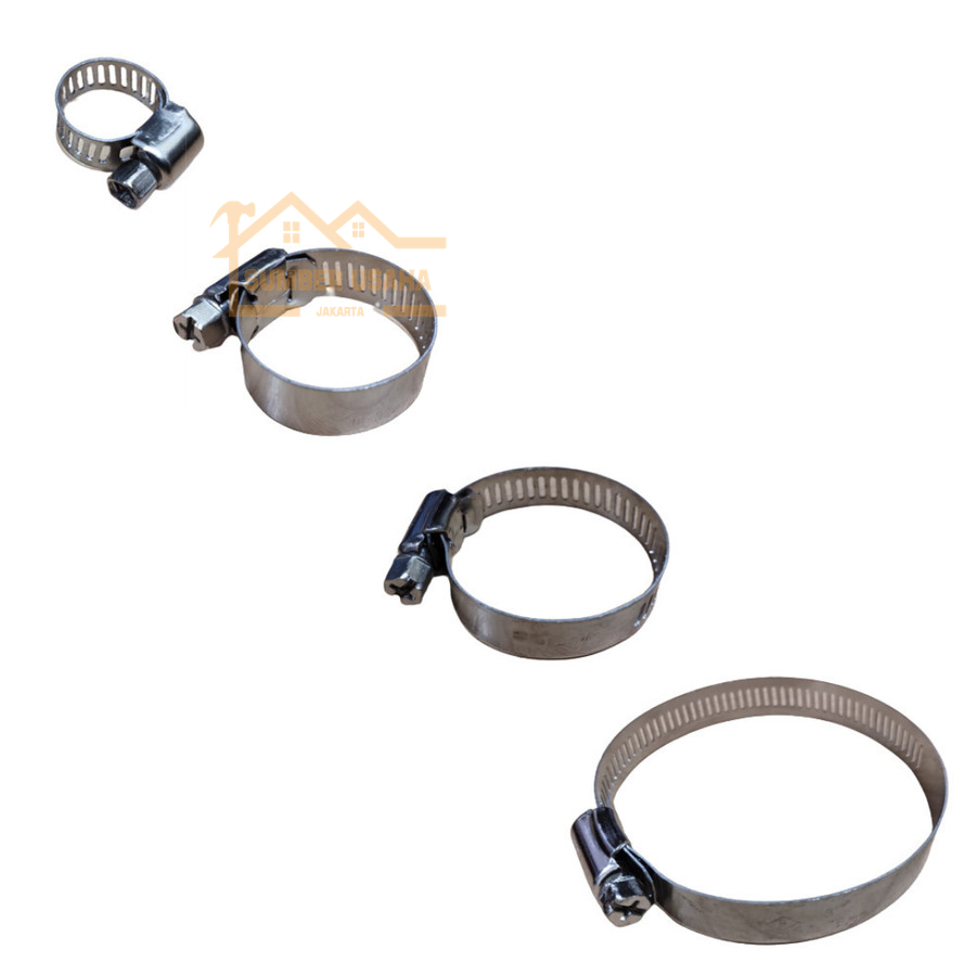 Jual Klem Selang Hose Clamp 1/2 5/8 3/4 7/8 1 11/4 11/2 2 21/2 3 4 Inch ...