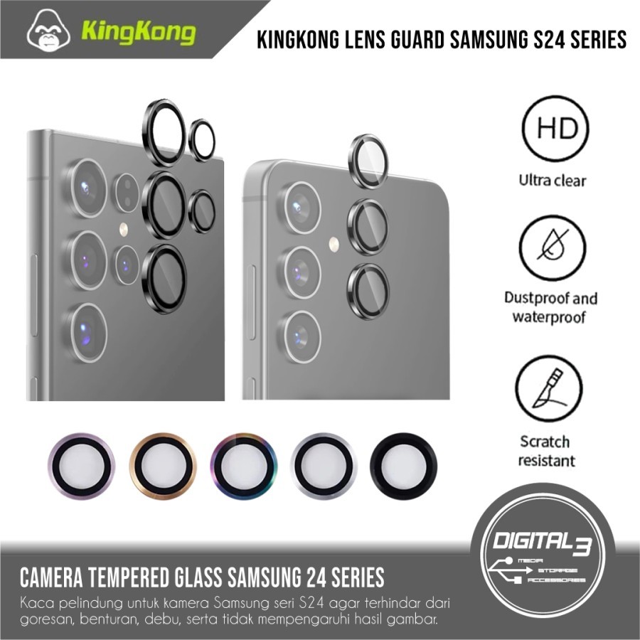 Jual KingKong Ring Tempered Glass Lens Guard Camera Samsung S24 S24 ...