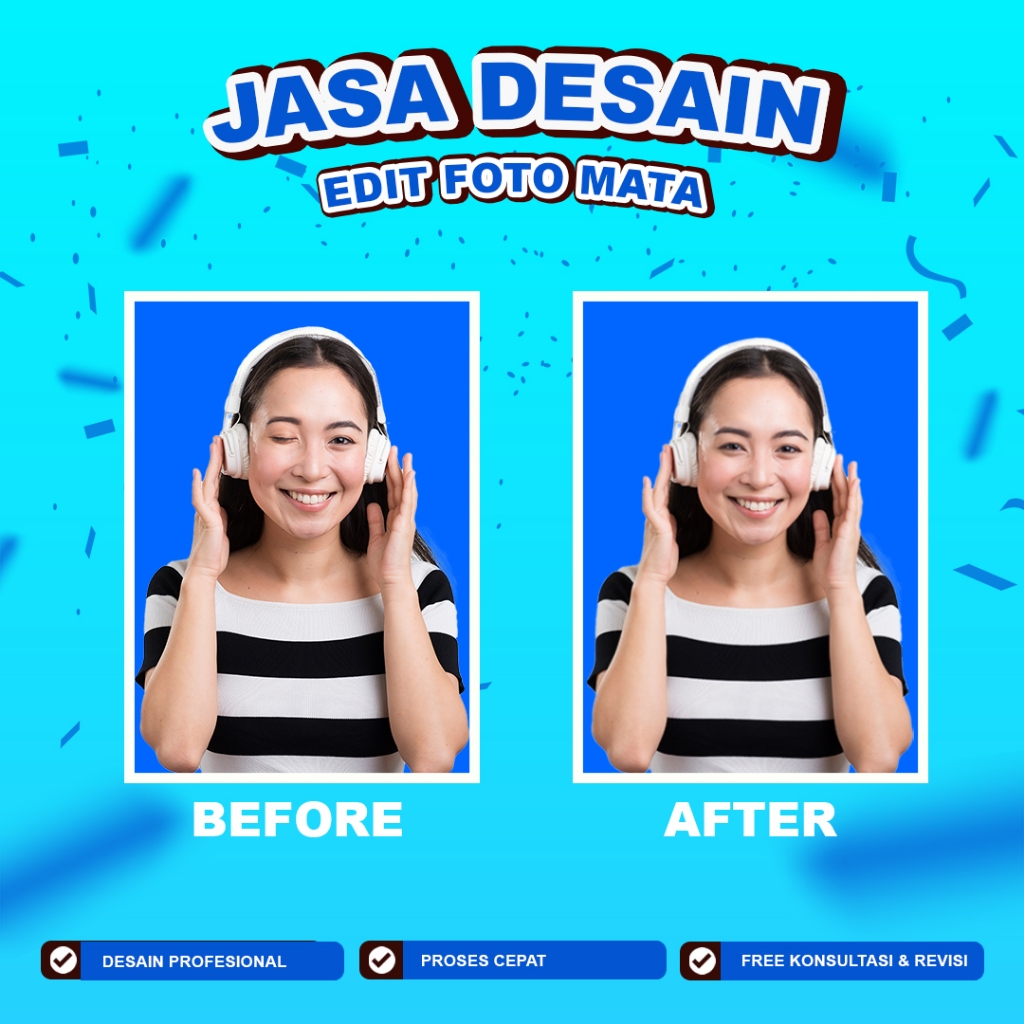 Jual Jasa Edit Foto / Pas Foto / Edit Wajah / Senyum / Ekspresi / Edit ...