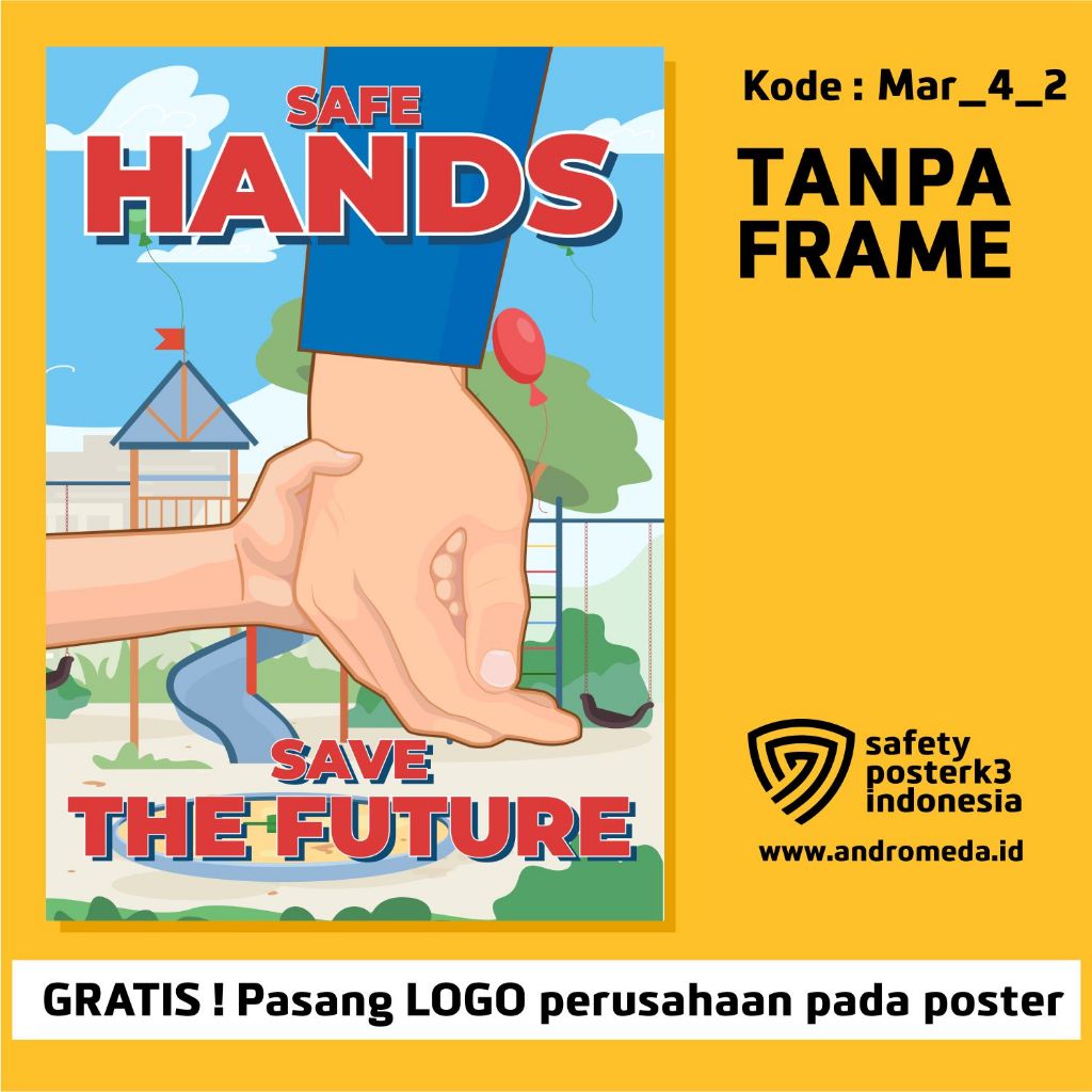 Jual Poster K3 Slogan Safety, Kampanye Keselamatan Tangan 4_2 A3 ...