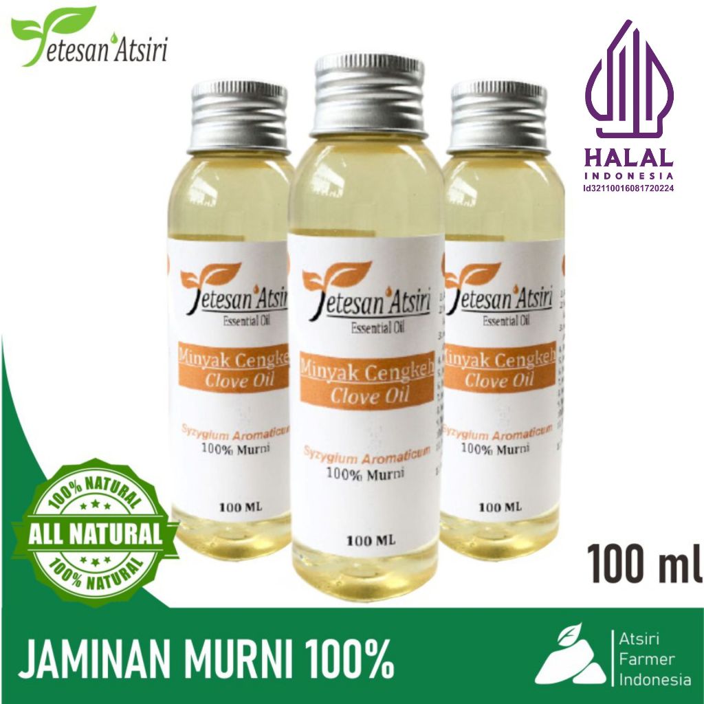 Jual 100ml minyak atsiri cengkeh minyak cengkeh murni 100% clove oil ...