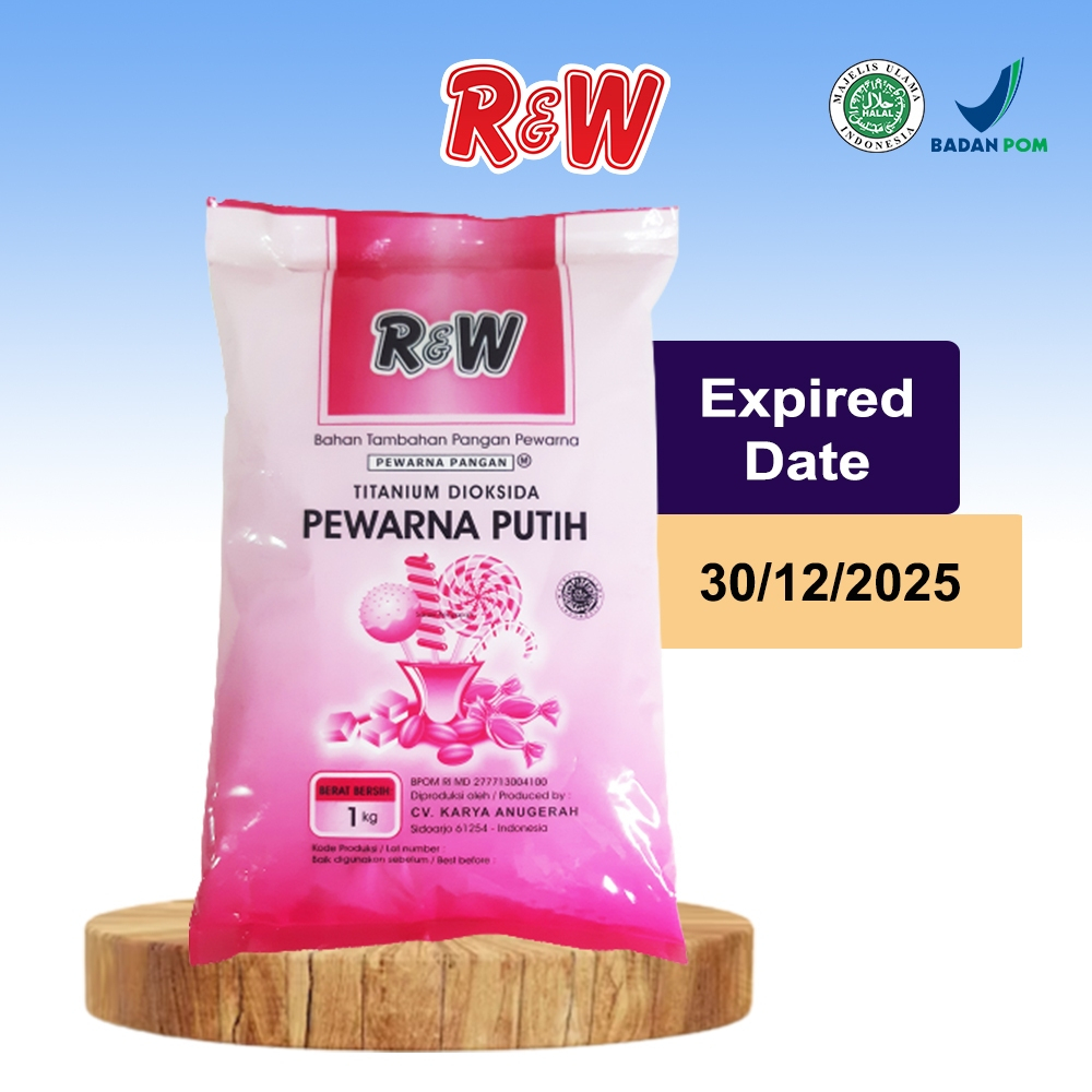 Jual Pewarna Putih Pemutih Makanan Rajawali R&W RW 1 kg Bakpau Kerupuk ...