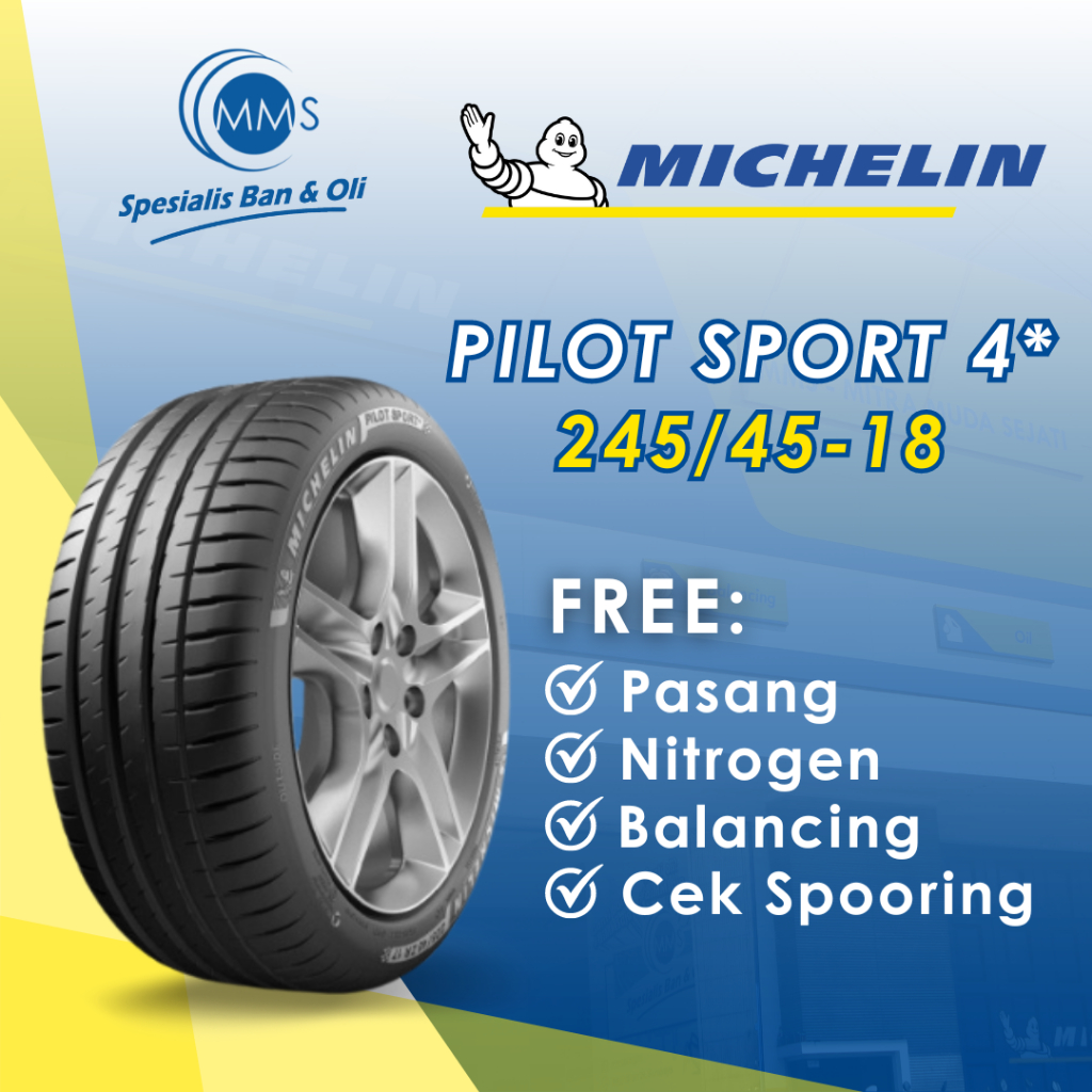 Jual Ban Mobil 245/45 Ring 18 MICHELIN PILOT SPORT 4 * | Shopee Indonesia