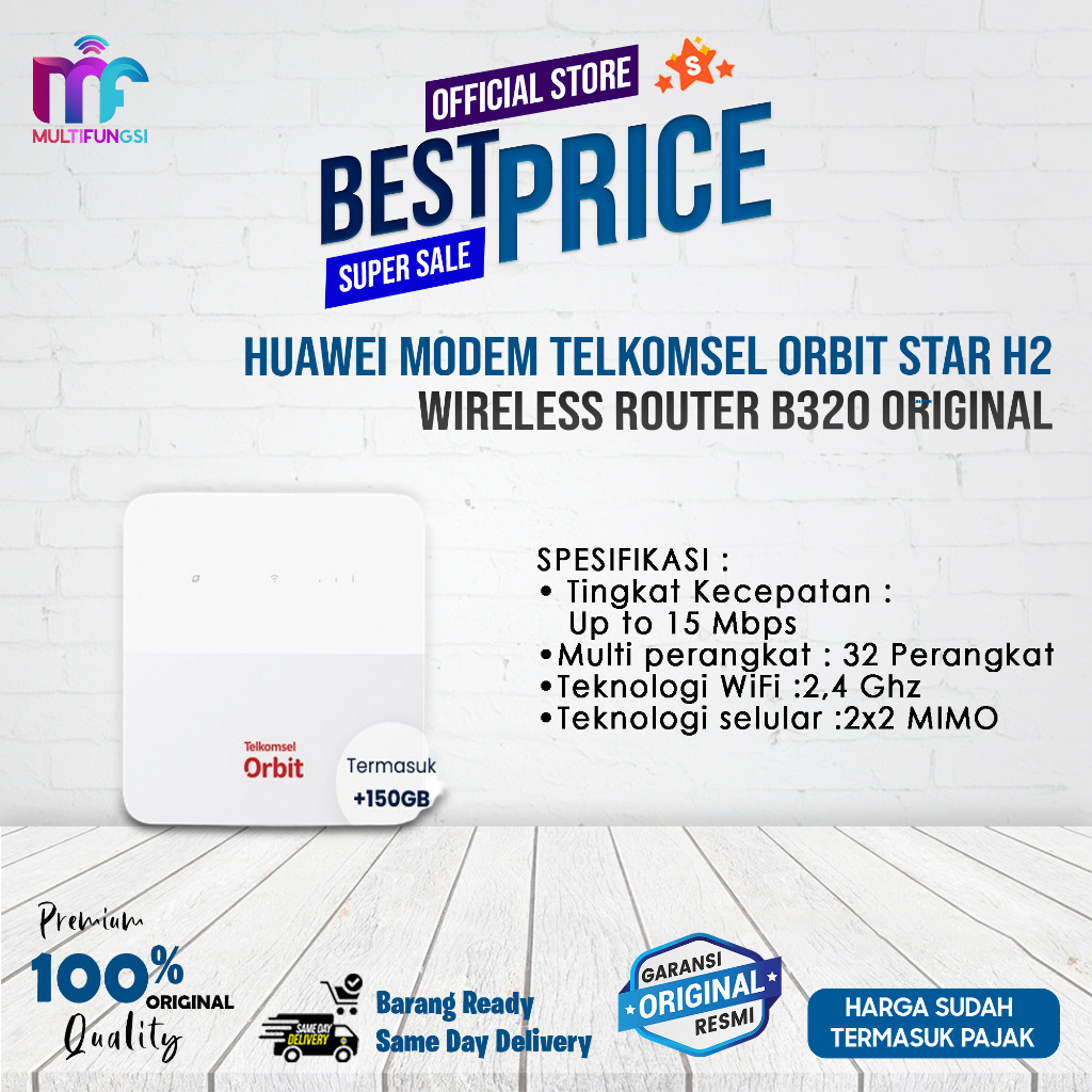 Jual Huawei Modem Telkomsel Orbit Star H2 Wireless Router B320 Original ...