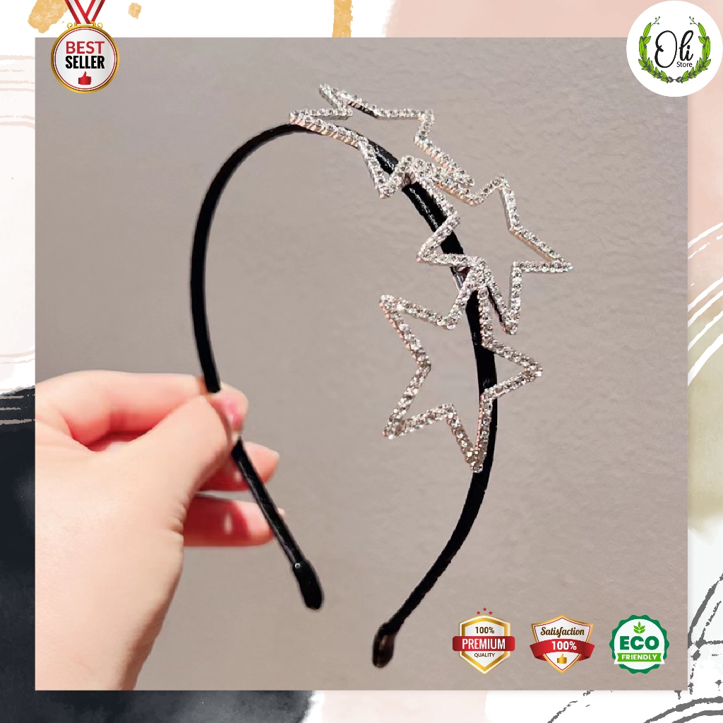 Jual Bando minimalis model bintang cantik aksesoris wanita Peekaboo ...