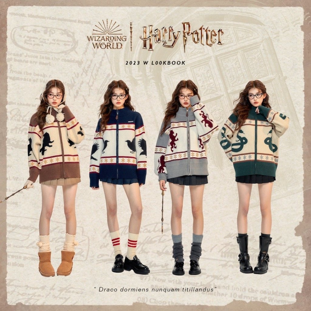 Jual [PRE-ORDER] KYOUKO X HARRY POTTER LOOSE PREPPY CARDIGAN JACKET ...