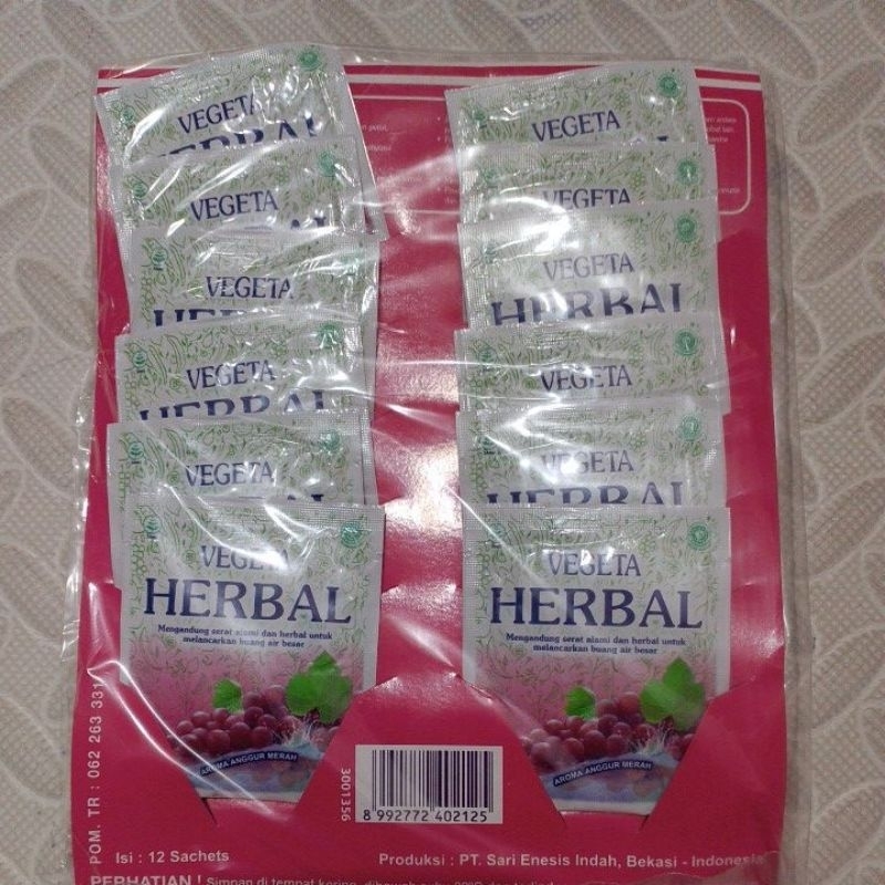 Jual Vegeta herbal anggur pck 12 Sachet | Shopee Indonesia