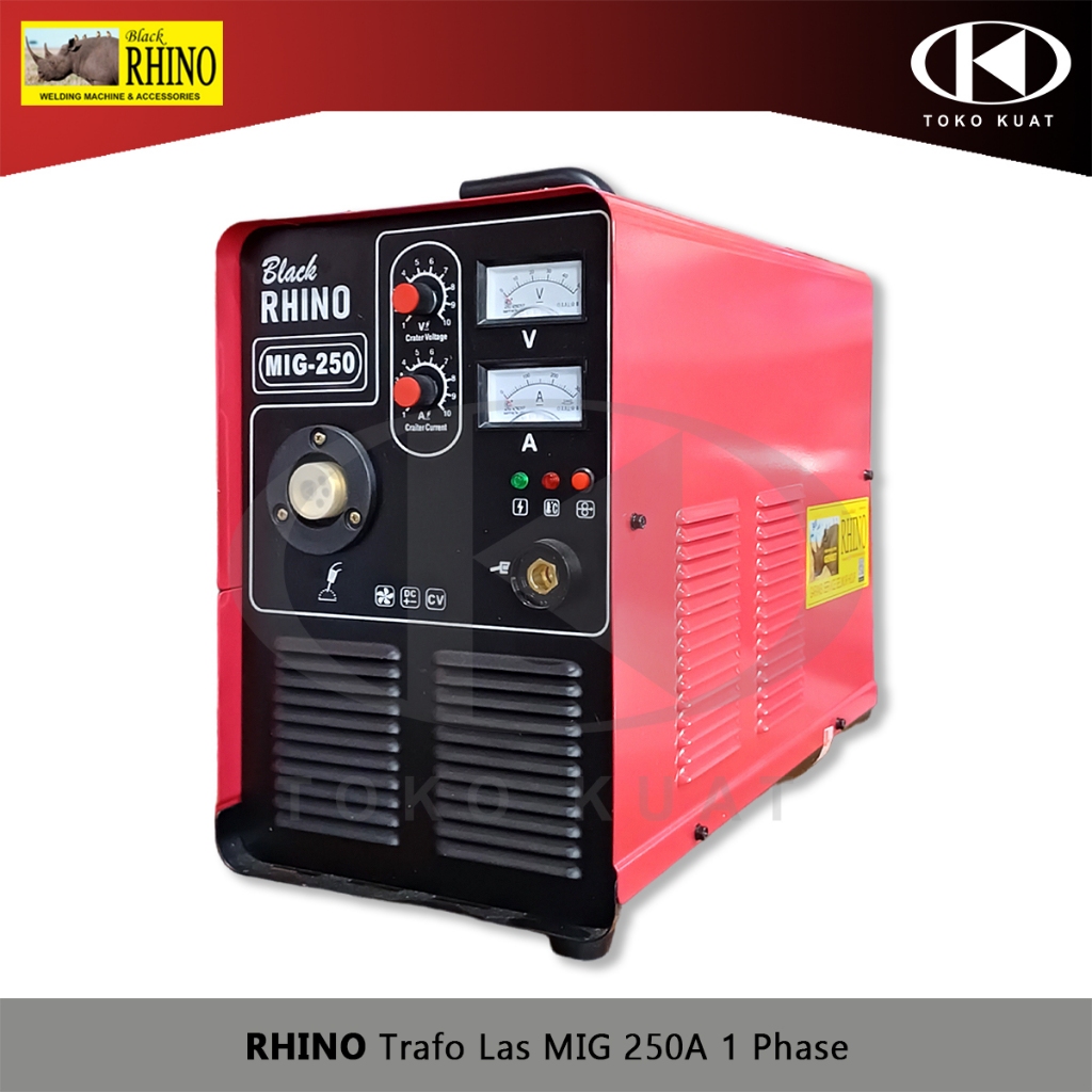 Jual Trafo Las Listrik RHINO Mig 250 1 Phase Heavy Duty Welding Machine ...