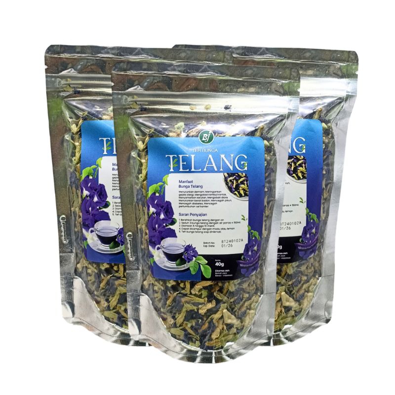 Jual Bunga Telang Kering 40 gram | Teh Bunga Telang curah | Shopee ...