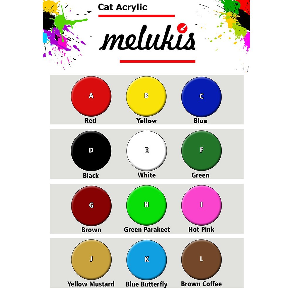 Jual Cat Melukis Acrylic / Cat Akrilik Isi Custom | Shopee Indonesia