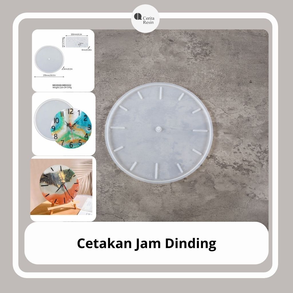 Jual CERITA RESIN - Molding Cetakan Resin Bentuk Jam Dinding Untuk ...