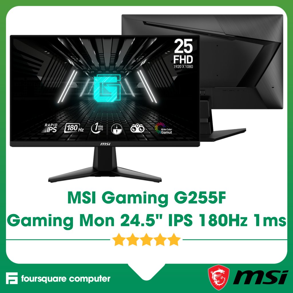 Jual LED Gaming Monitor MSI G255F 25 Inch Rapid IPS Full HD 180Hz 1ms ...