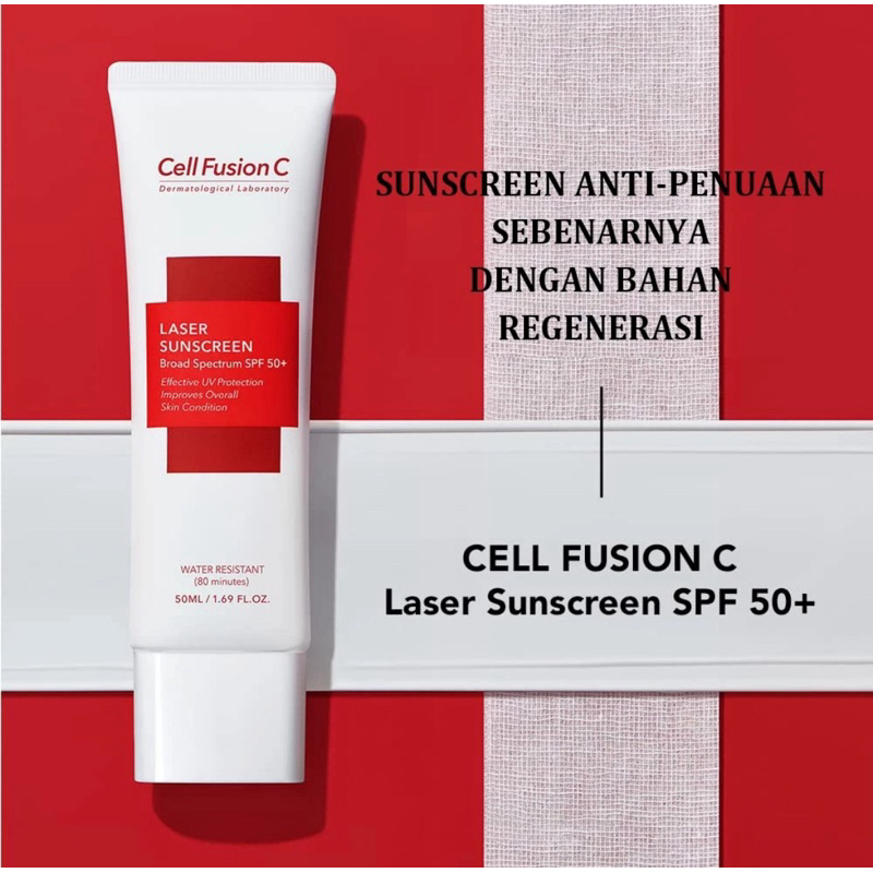 Jual Cell Fusion C Laser Sunscreen 100 SPF50+ PA+++ (50ml) | Shopee ...