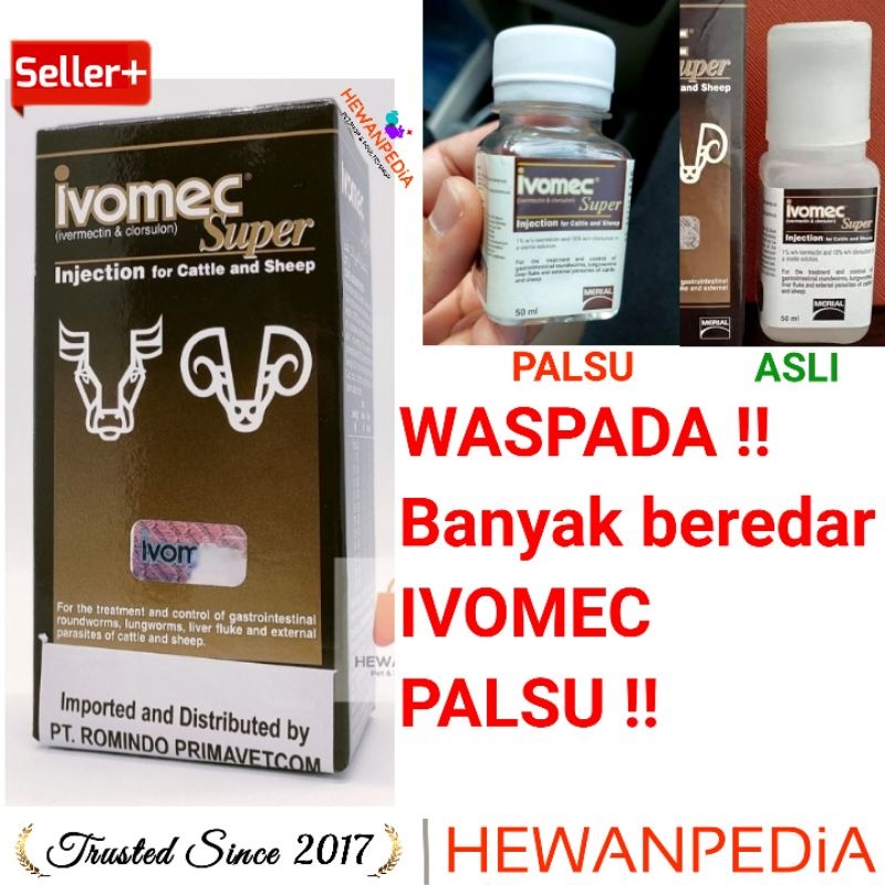 Jual IVOMEC SUPER 50 ml ORIGINAL ROMINDO HEWANPEDIA - Efektif Basmi Kutu Ektoparasit Endoparasit ...
