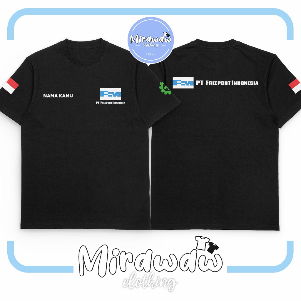 Jual Kaos PT Freeport Indonesia Gratis Nama Kamu Baju Perusahaan ...