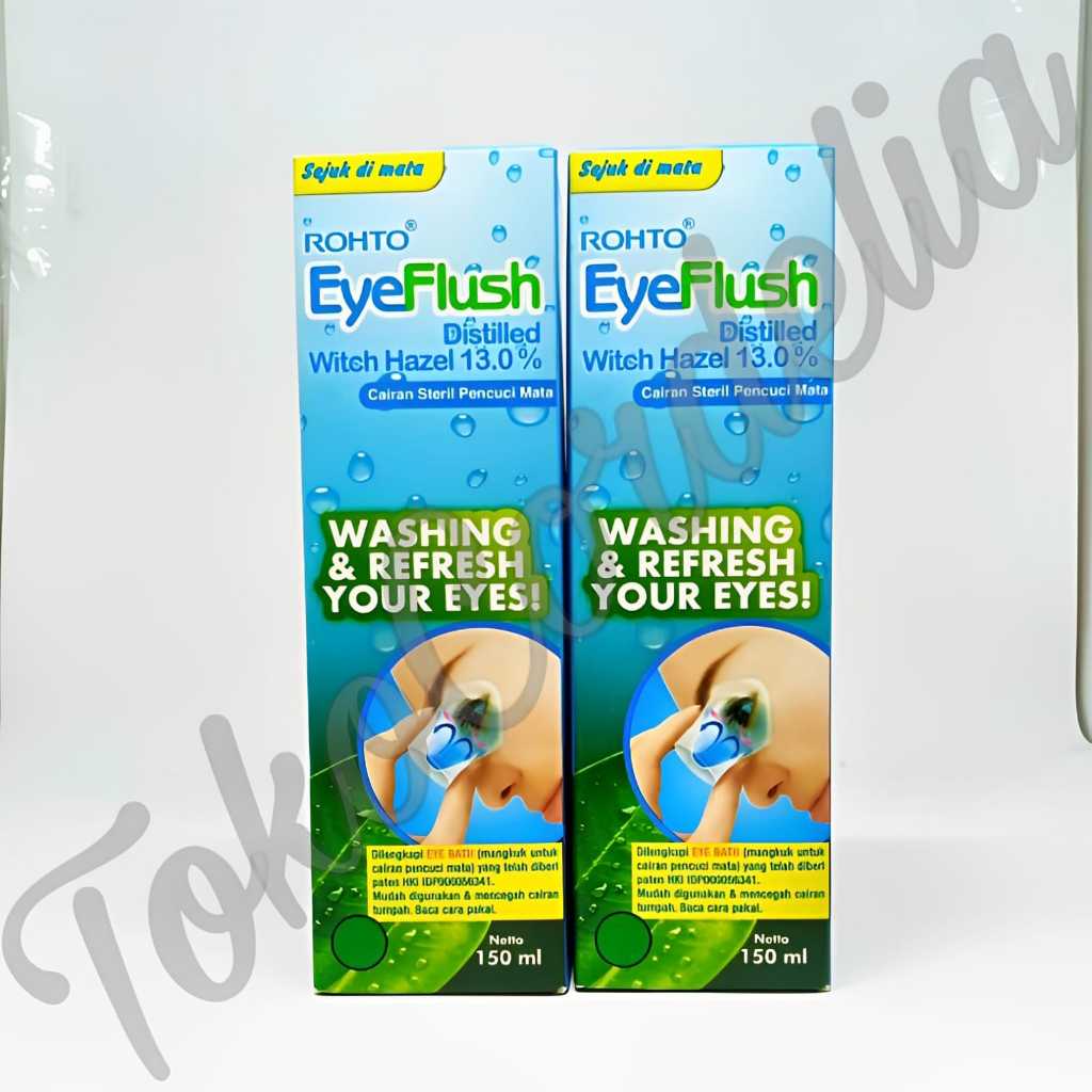 Jual ROHTO EYE FLUSH DITILLED WITCH HAZEL CAIRAN PENCUCI MATA 150ML ...